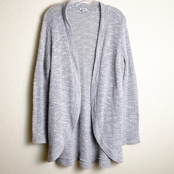 Splendid | Sweaters | Splendid Silver Metallic Open Front Cardigan ...